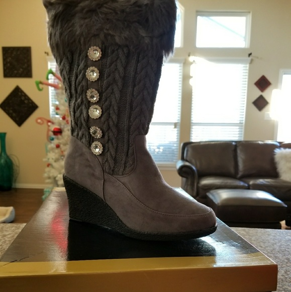 Joan Boyce | Shoes | Joan Boyce Wedge Boots | Poshmark